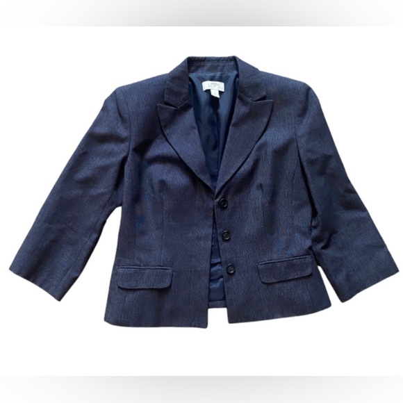 LOFT | Jackets & Coats | The Loft Womens Navy Blue Blazer Size | Poshmark